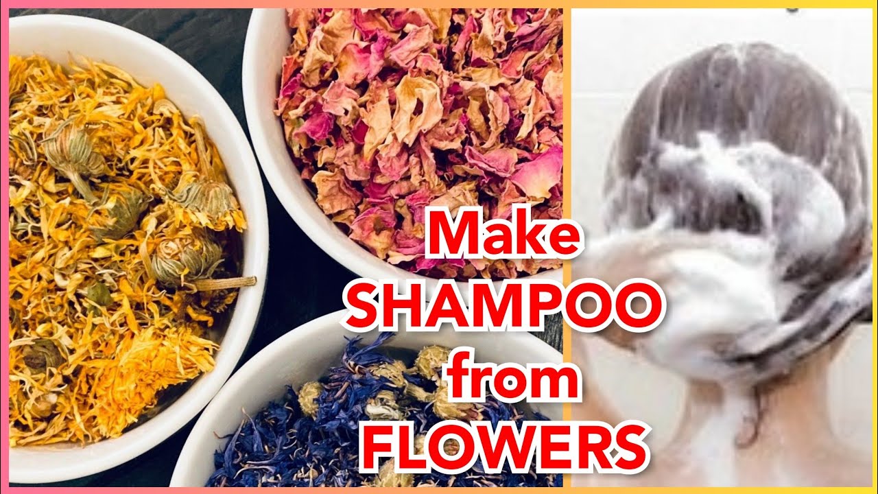 Use natural shampoo made from flowers & see what happens to your hair ...