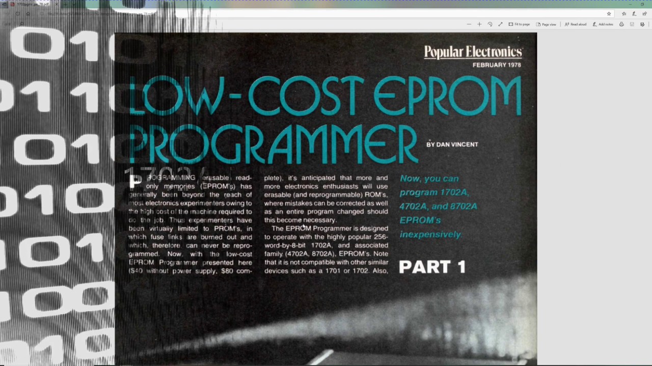 STB443 - Altair 8800 - Part 68 - 1702A EPROM Programmer - Introduction - YouTube