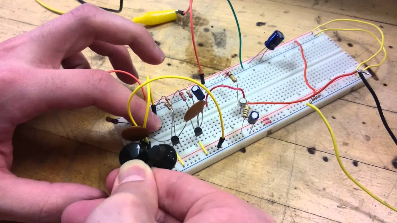 Wired intercom testing (bread board) - YouTube