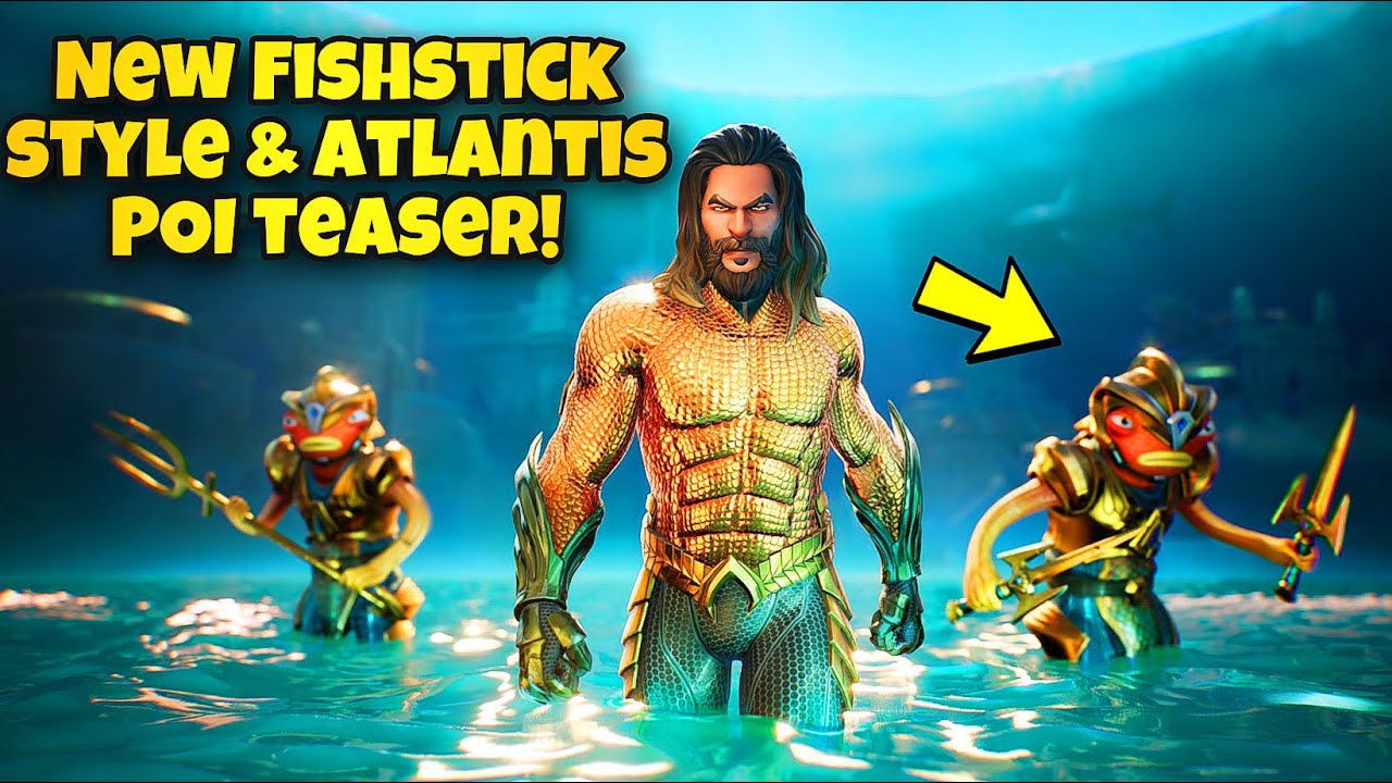 *NEW* Fortnite Fishstick Skin Style & Atlantis POI TEASED! (NEW EDIT ...