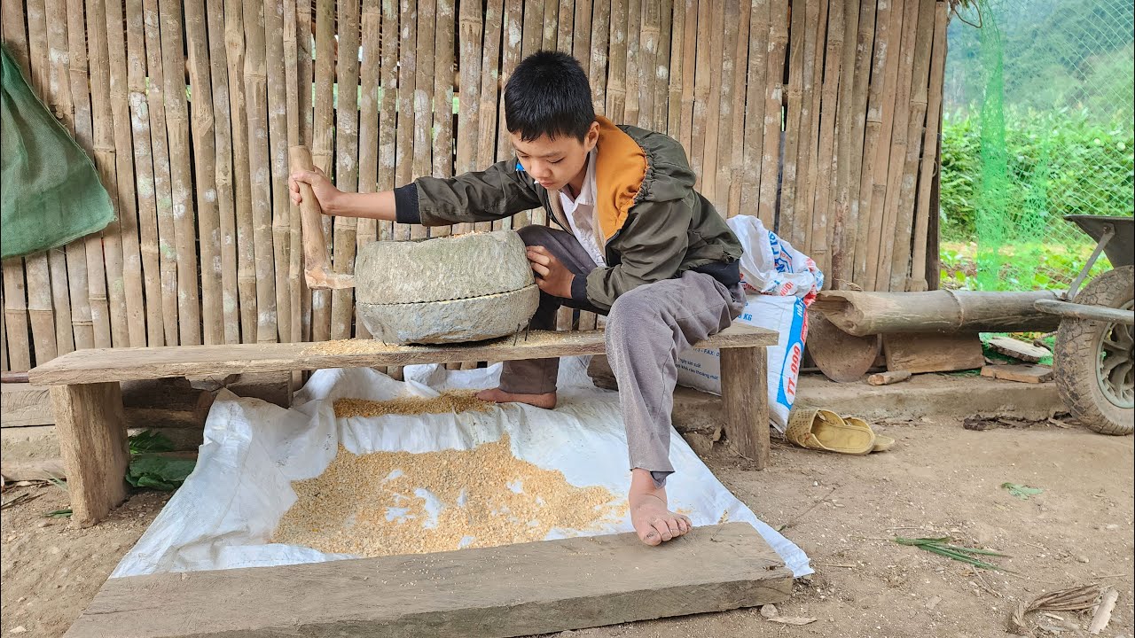 Orphan Boy - Cleaning houses to build farms, Mining corn to cook pig ...