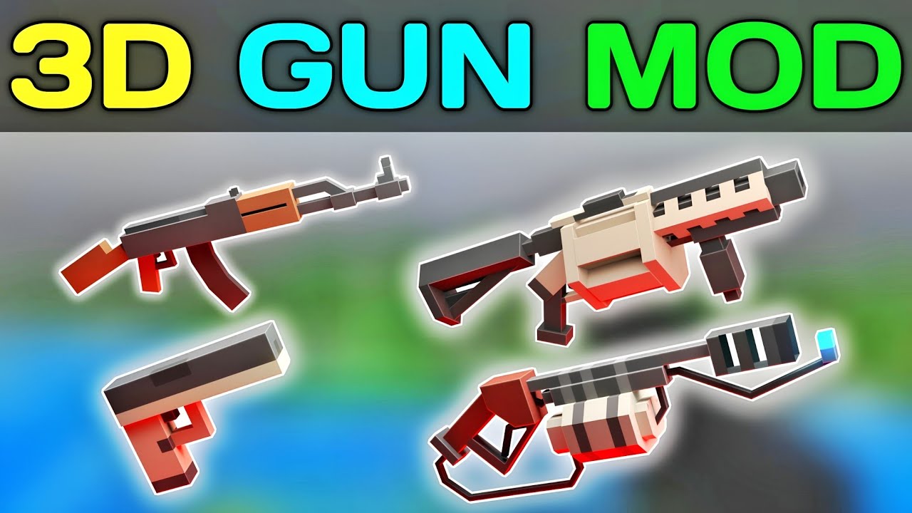 minecraft gun mod | minecraft guns mod | minecraft weapons mod - YouTube