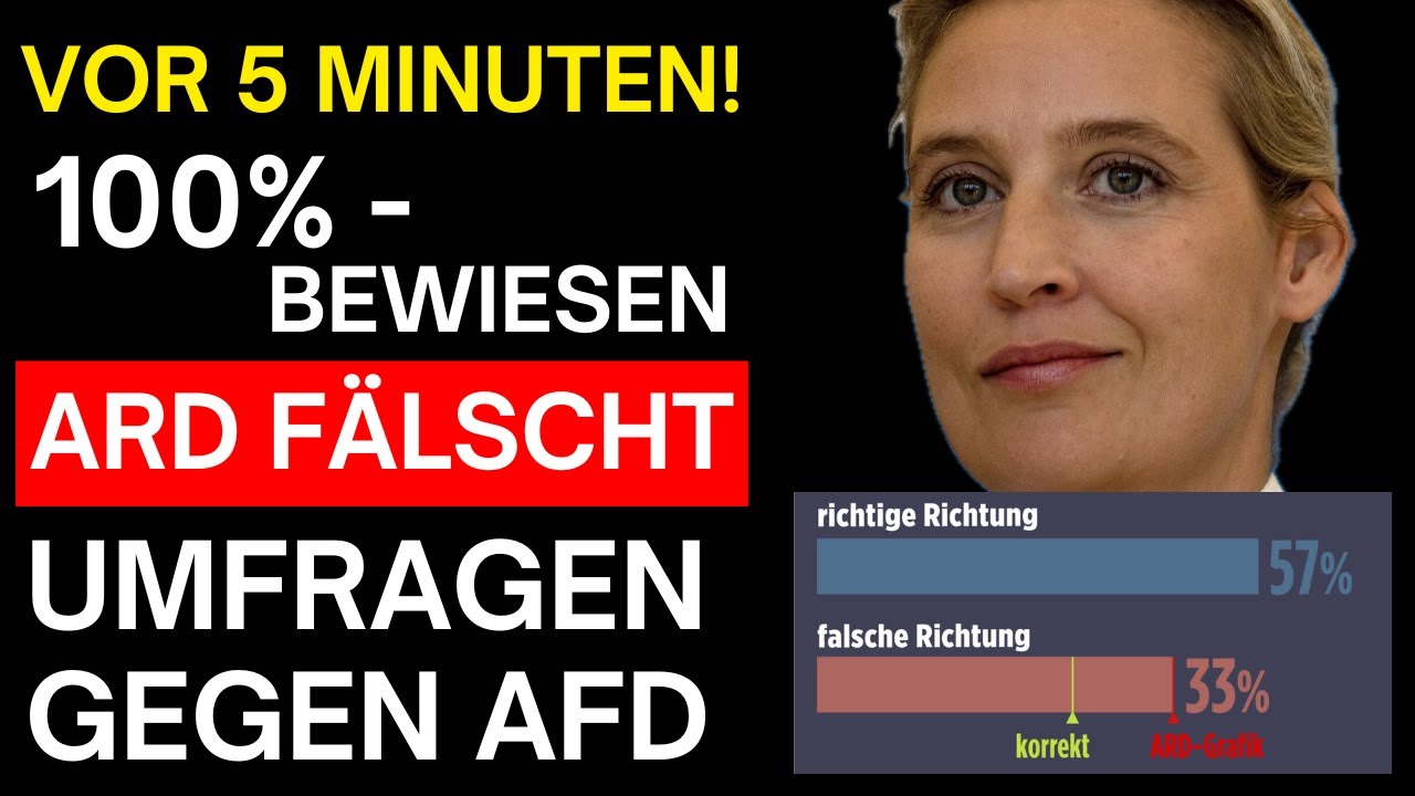 🚨VOR 5 MINUTEN! ÖRR-MANIPULATION - BEWEIS! ZDF & ARD FÄLSCHEN GRAFIKEN ...