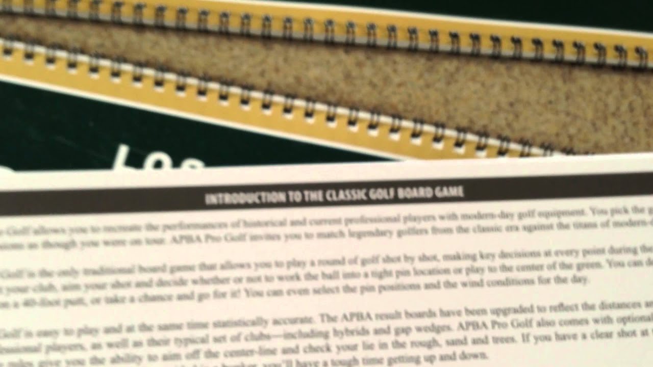 APBA Golf - Box Opening - YouTube