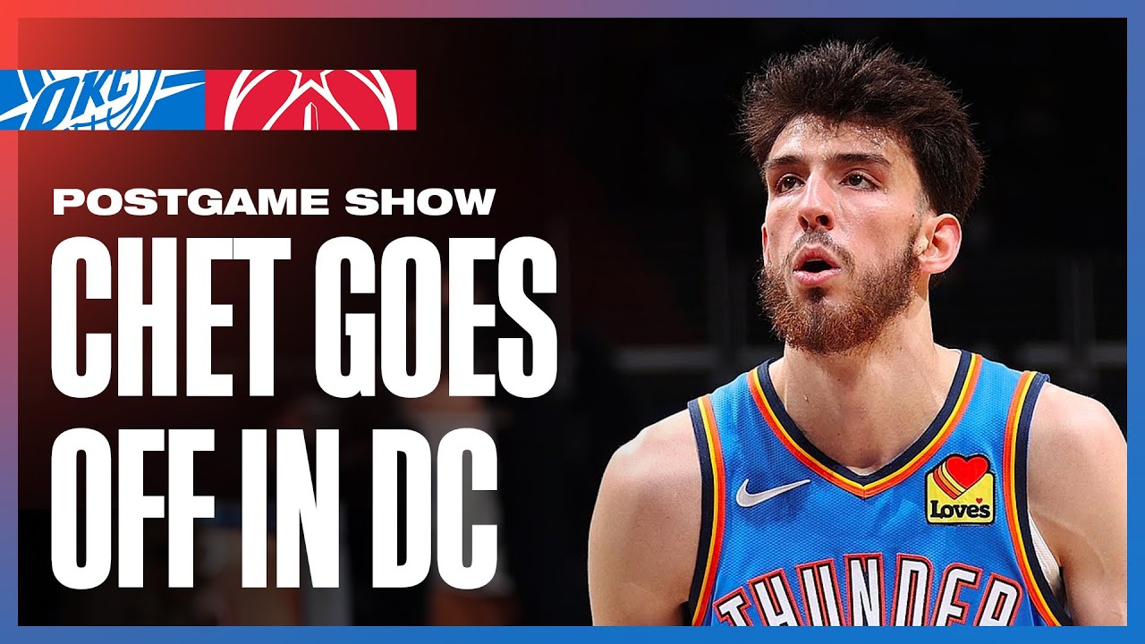 Back on track: Chet and SGA Shine in 136-128 Victory over the Wizards ...