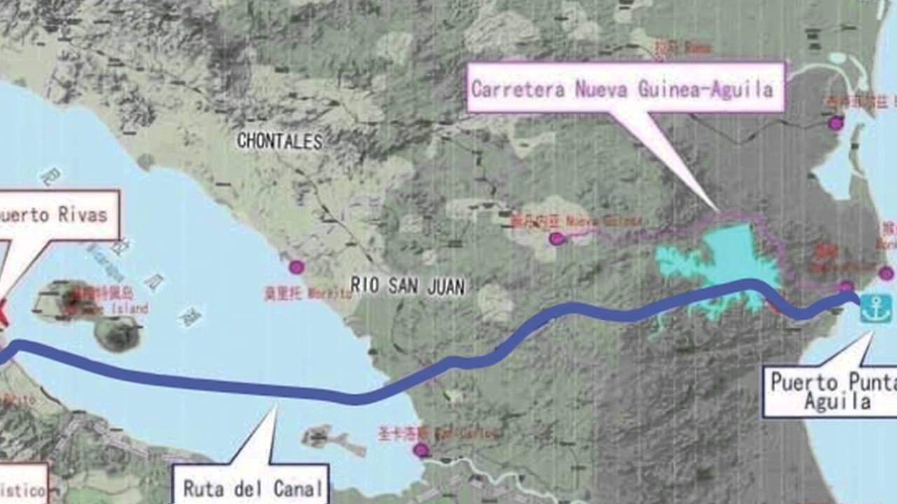 Detalles de la ruta del Canal Interoceánico de Nicaragua - YouTube