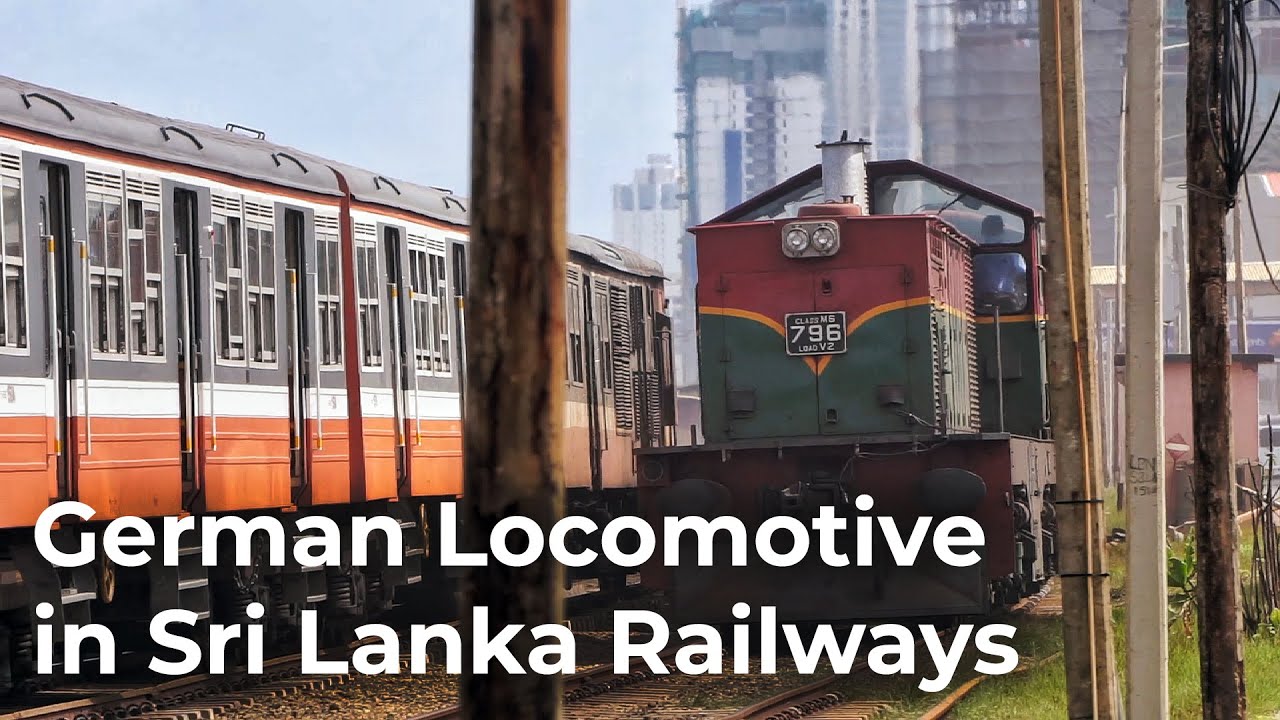 Class M6 796 German Locomotive with Kalutara Mixed Train in Sri Lanka ...