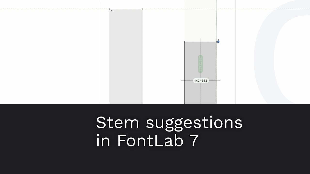 Stem suggestions in FontLab 7.1 - YouTube