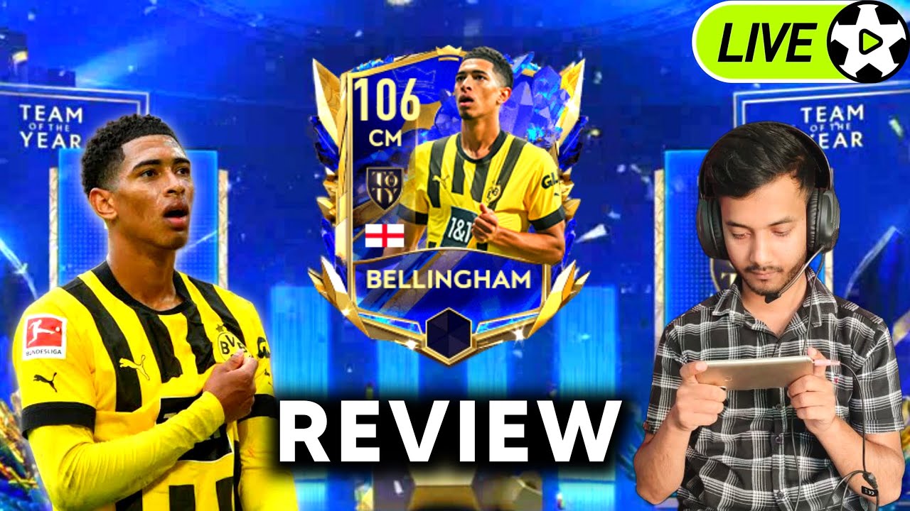 106 OVR CM JUDE BELLINGHAM Gameplay Review !!! II FIFA MOBILE 22 II ...