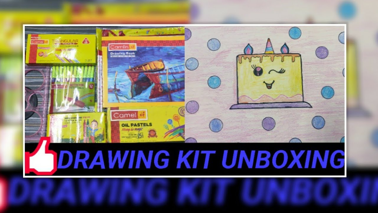 unboxing drawing kit | school / unboxing videos - YouTube