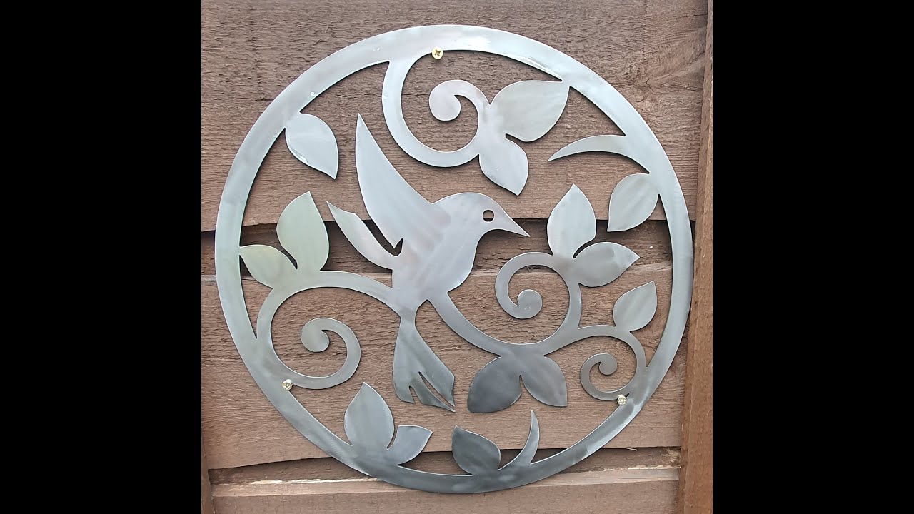 DIY Metal Sign ( Garden Art ) - YouTube