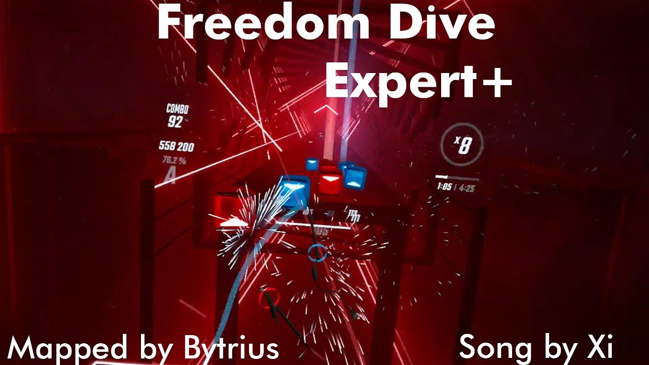 Xi - Freedom Dive [Beat Saber Expert+] - YouTube