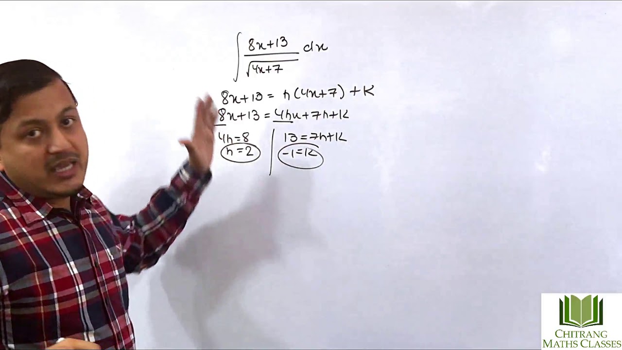 Class 12-Integration-RD Sharma Pg 19.32 Ex 3,(i), 8x+13/ (4x+7)^1/2 ...
