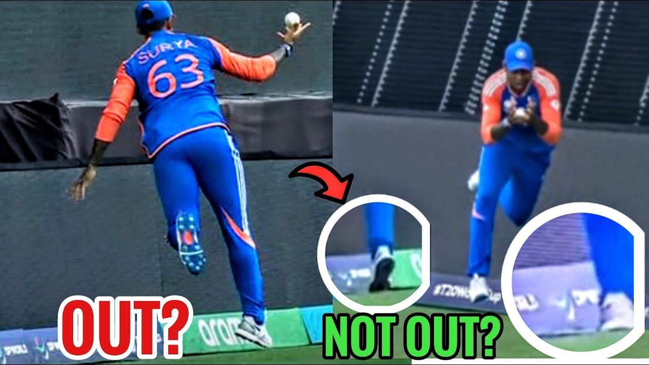 Surya Kumar Yadav catch controversy | Surya Kumar Yadav's last over ...