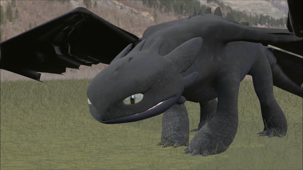 Toothless facial: Animation Test - YouTube