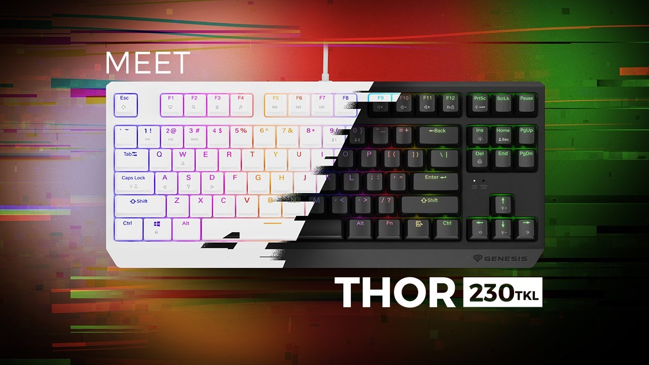🇬🇧 GENESIS Thor 230 TKL | Gaming keyboard ⌨️ - YouTube
