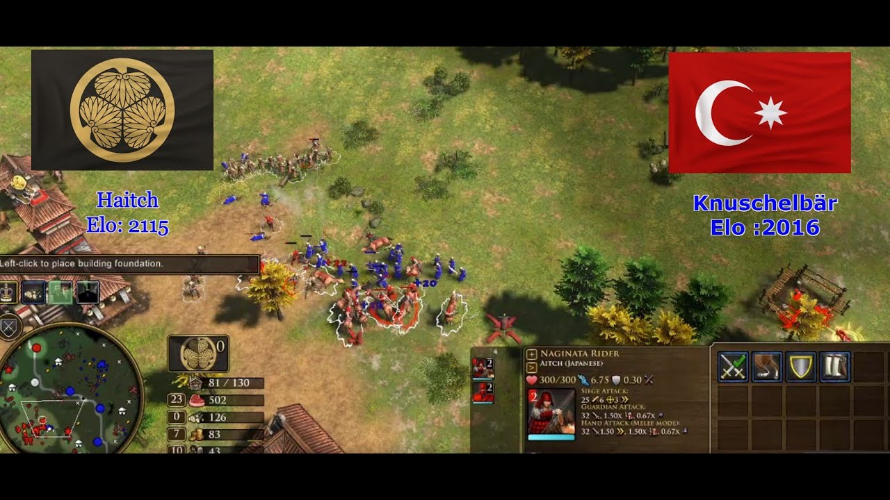 AOE3 DE: Japan vs Otto on Central Plains - YouTube