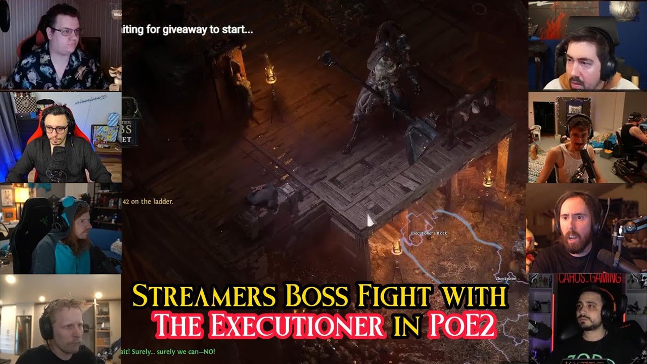 Streamers Boss Fight with The Executioner in PoE2 - YouTube