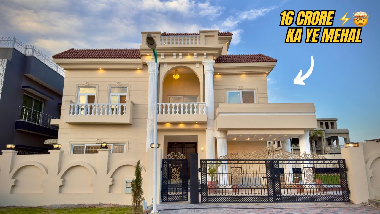 TOURING a 2 Kanal NEO-CLASSICAL Mansion Worth (16 Crores $$) In Bahria ...