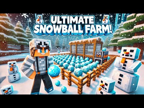 I make ultimate snowball farm in Minecraft#minecraft #gaming - YouTube
