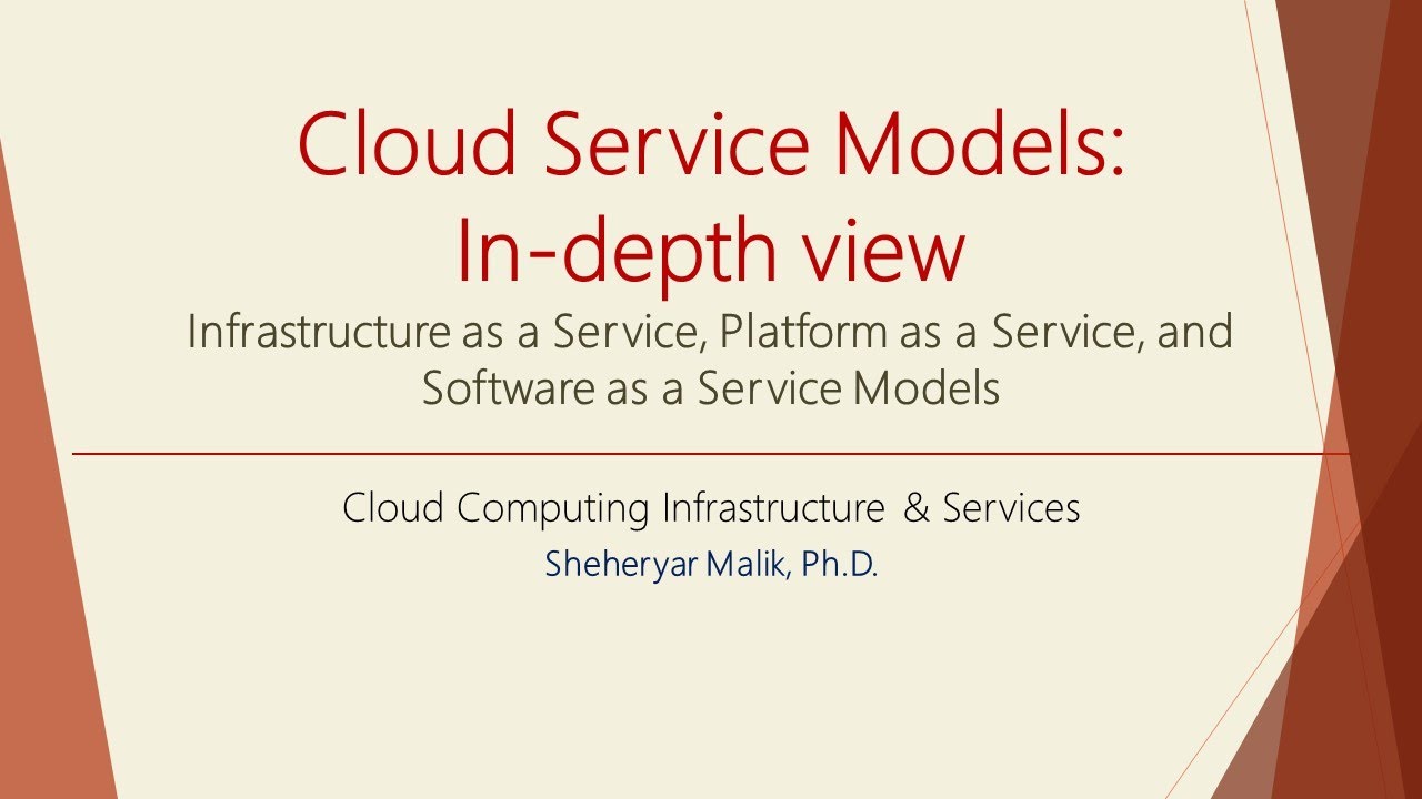 Cloud Computing 3 - Cloud Service Models (IaaS, PaaS, and SaaS Service ...