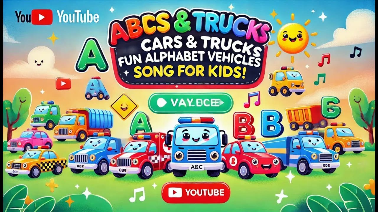 "ABC Cars & Trucks: Fun Alphabet Vehicles Song for Kids!" - YouTube
