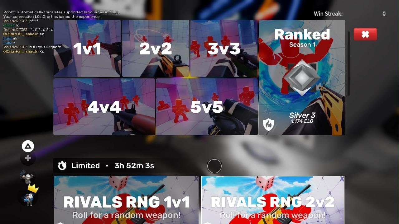 Roblox Rivals Gold Rank - YouTube