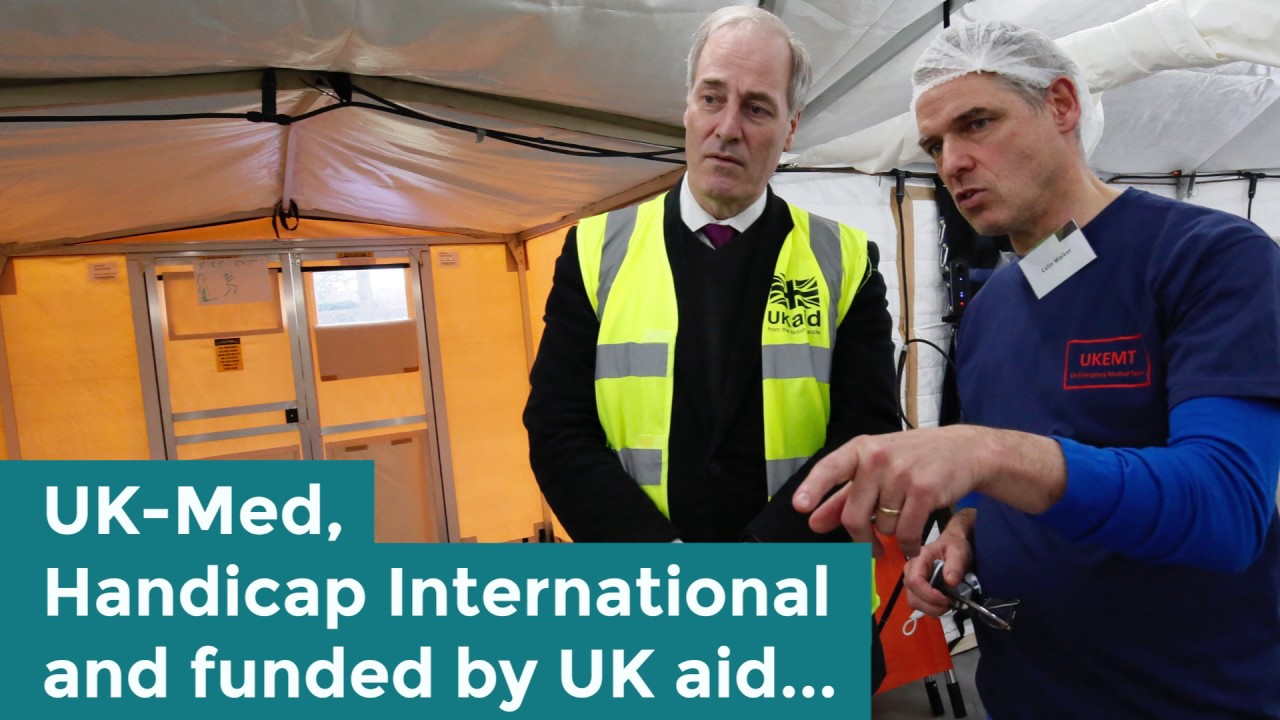 Launching the UK's Emergency Medical Team field hospital - YouTube