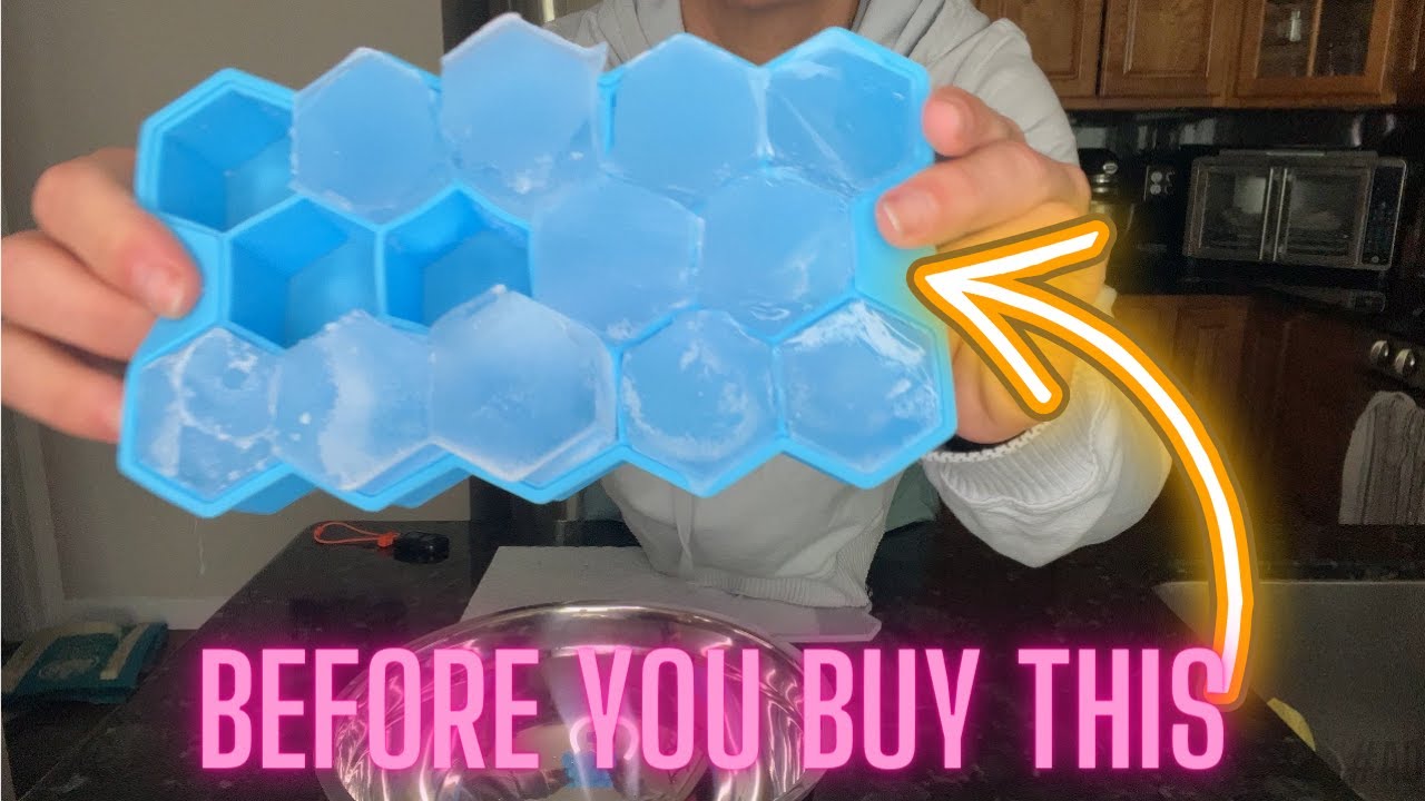 Perfect Hexagon Ice Cubes Every Time: Easy Release Silicone Ice Cube ...