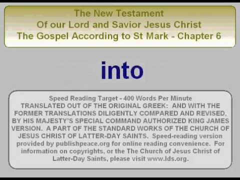 LDS NT Mark 6 - King James Bible, New Testament, The Gospel of Mark ...
