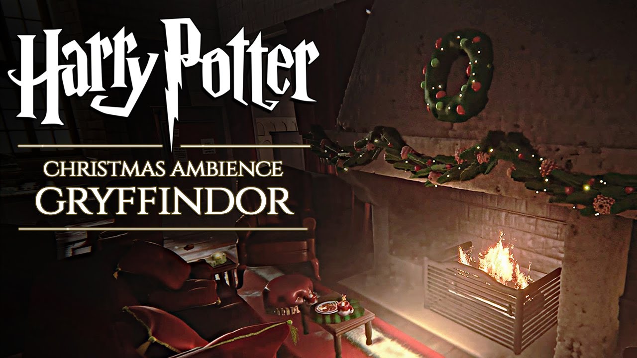 Gryffindor Christmas at Hogwarts 🎄 Harry Potter inspired Holiday ...