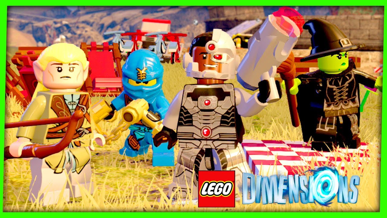 LEGO Dimensions #26 CYBORG A BRUXA MÁGICO DE OZ LEGOLAS E JAY NINJAGO ...