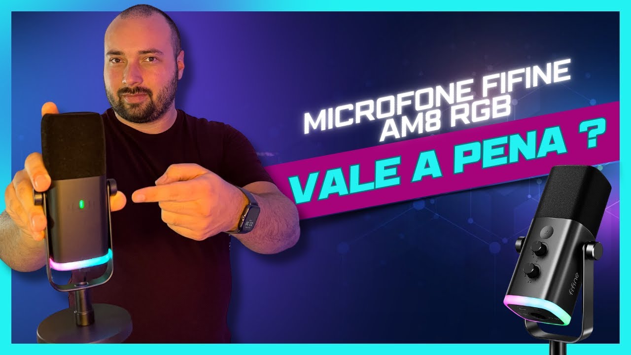 Fifine AM8: O Microfone que Você Precisa Conhecer! Unboxing e Review ...