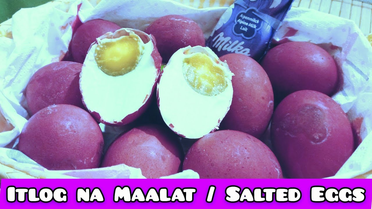 Homemade ITLOG NA MAALAT / SALTED EGGS - YouTube