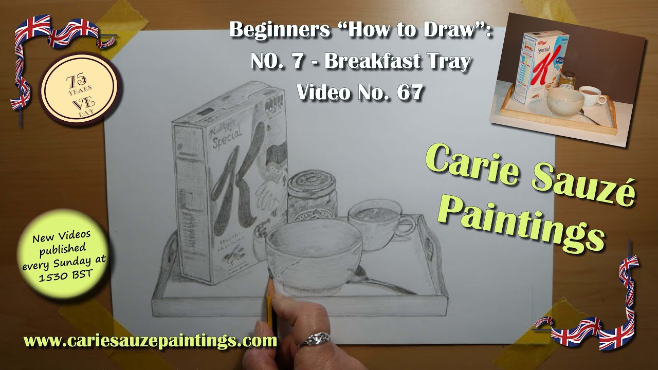 How to Draw - "Breakfast" - Lockdown Art - Beginner's Drawing No 7 ...