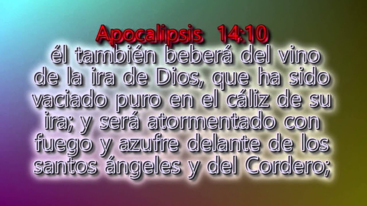 Apocalipsis 14:10 Texto Biblico para memorizar. - YouTube