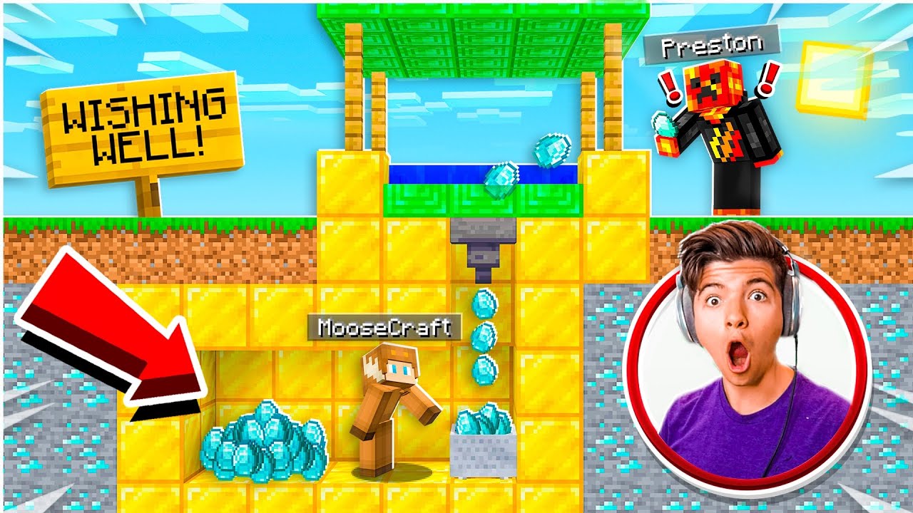 I Made a FAKE WISHING WELL To Steal PRESTONPLAYZ DIAMONDS in MINECRAFT ...