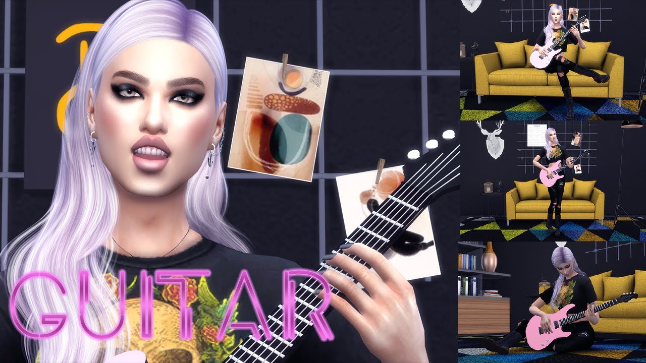 GUITAR: Animation Pack [The Sims 4 / DOWNLOAD] - YouTube