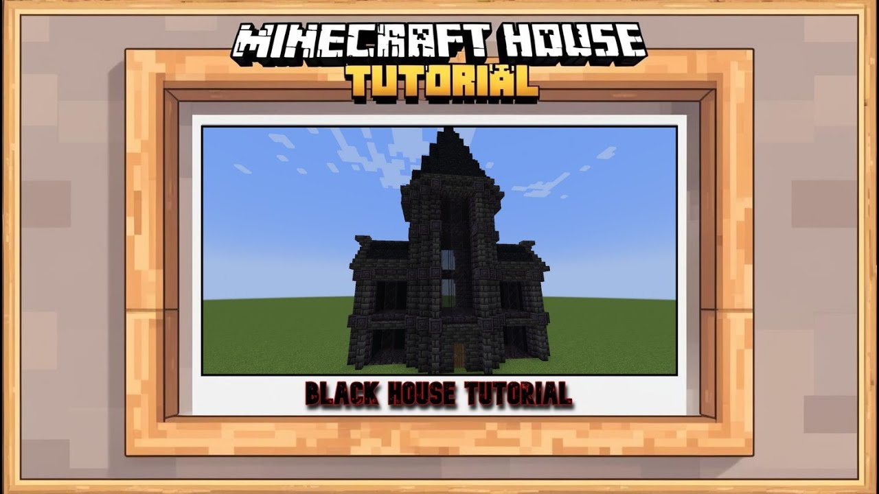 Minecraft House Tutorial | How to build a Black House in Minecraft 1.21 ...