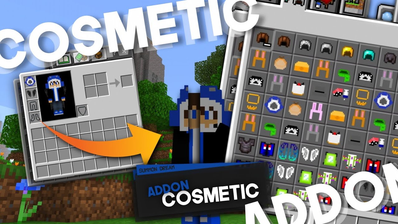 Addon Custom Cosmetics Di Mcpe 1.17+ Bnyk Pilihannya! | Minecraft ...