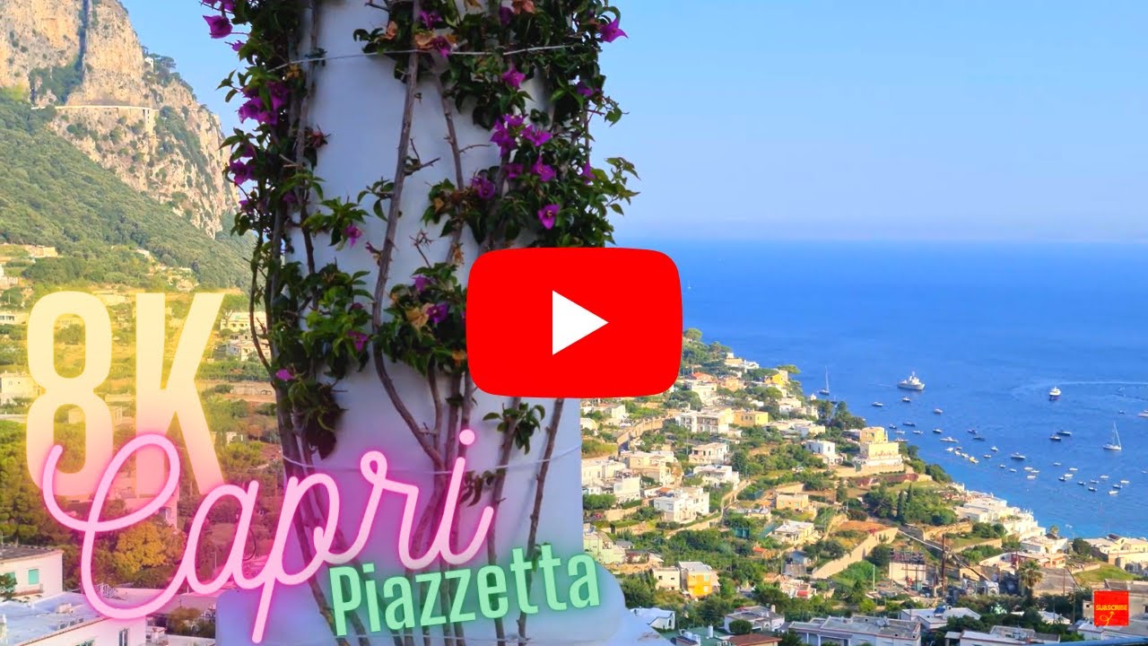 Vista Piazzetta Capri 8k 4k Capri Views Walking Tour Capri Italy ...