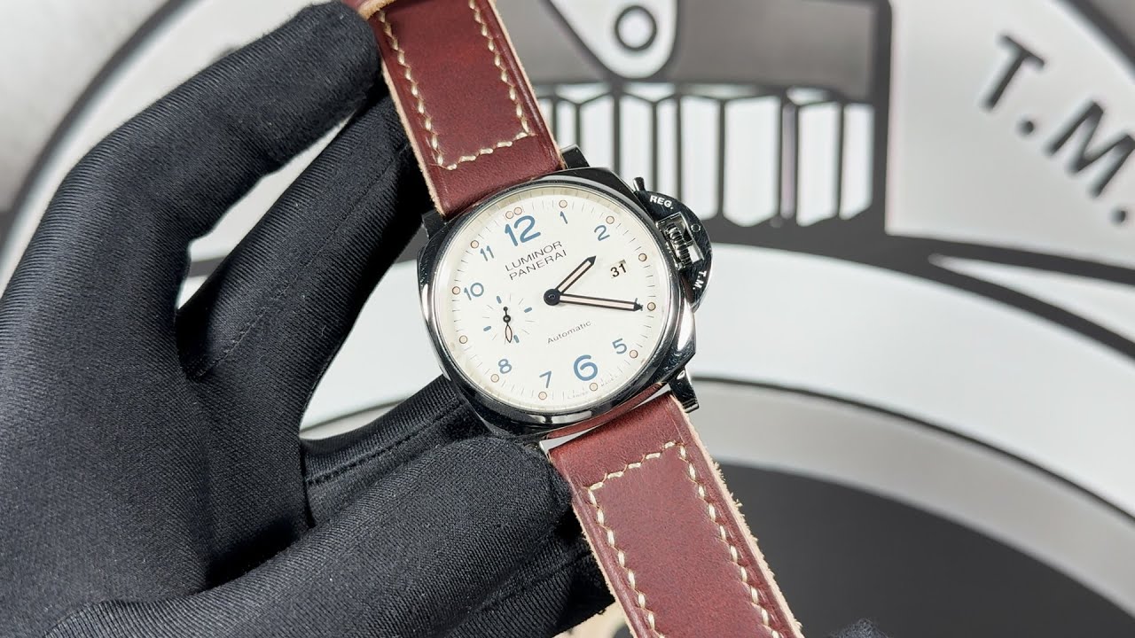 Thick Panerai Strap for 42mm Luminor DUE in Burgundy with Polished Pin ...