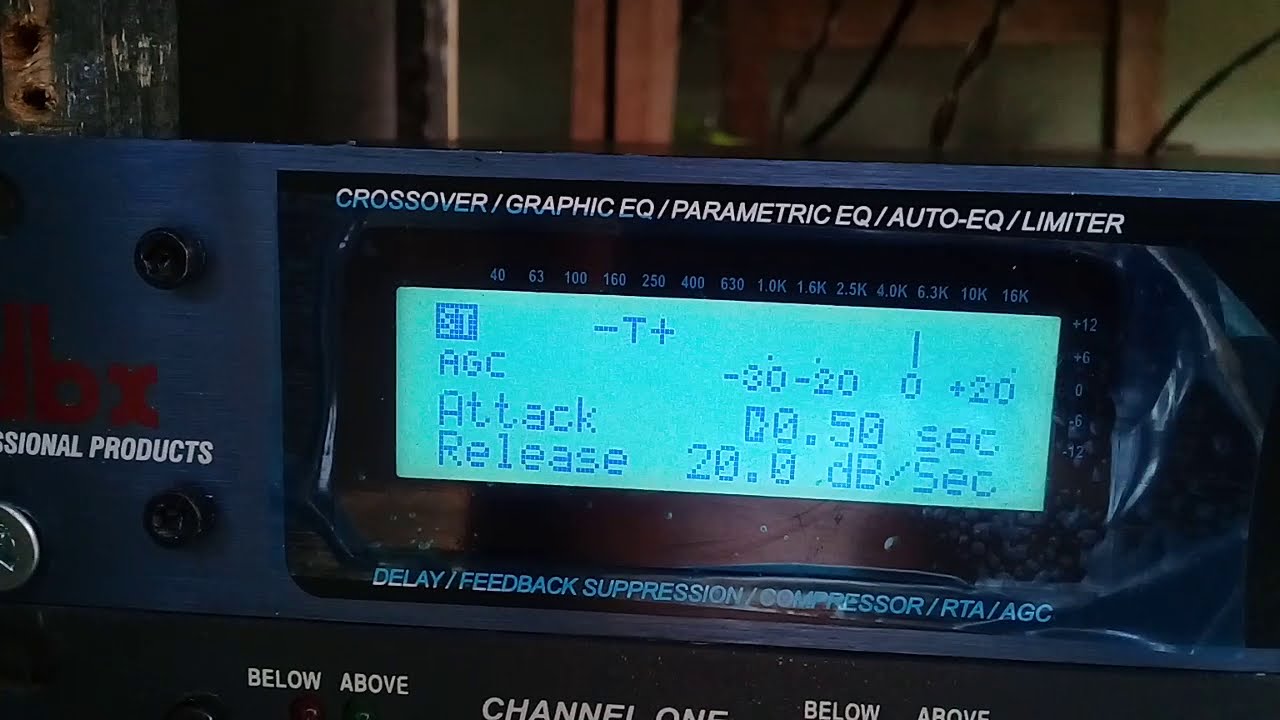 Cara Setting AGC pada Drive-Rack dbx 260 - YouTube