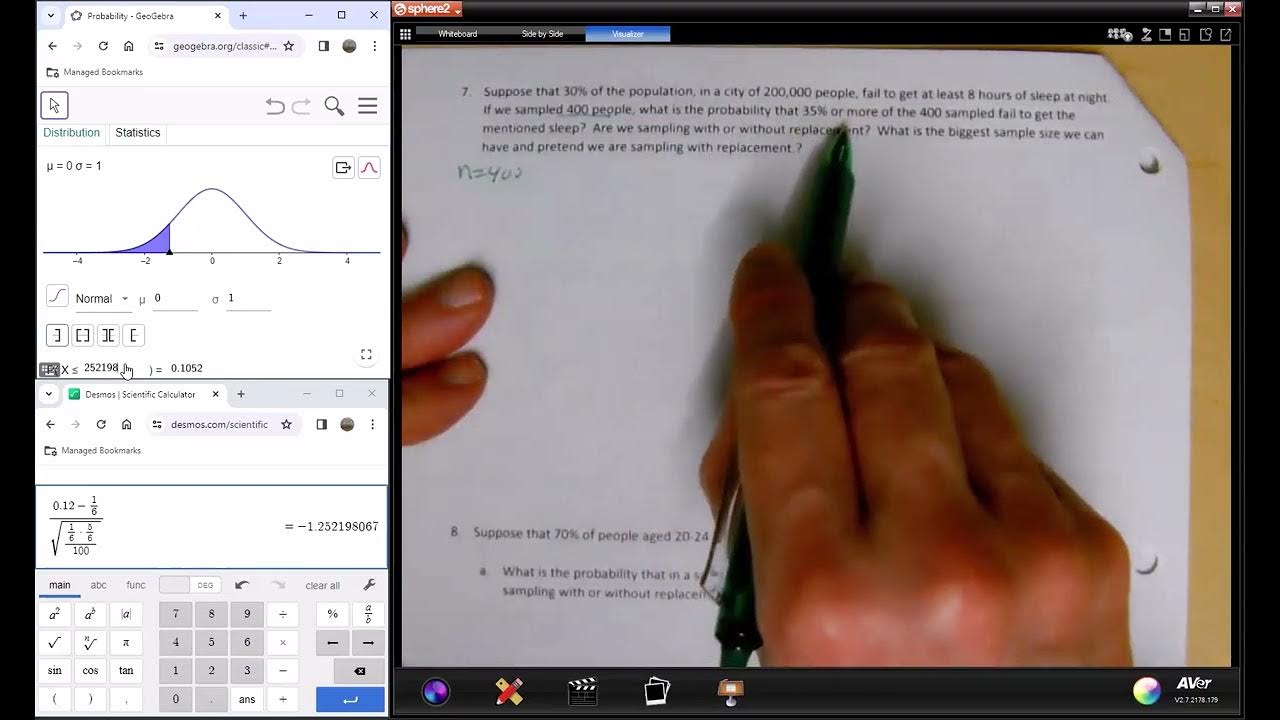 Sampling Distribution of Proportions - Calculating Probabilities - Two Examples - YouTube
