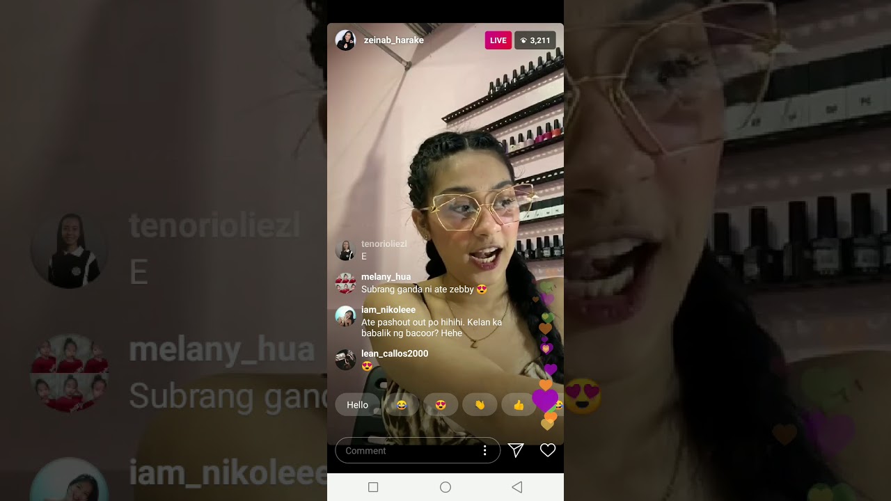 Zeinab harake live in Instagram - YouTube