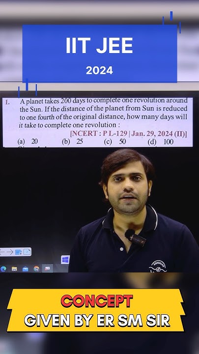IIT JEE 2024 Gravitation question solved by Er. SM Sir #motihari #physics #coaching #smsir - YouTube