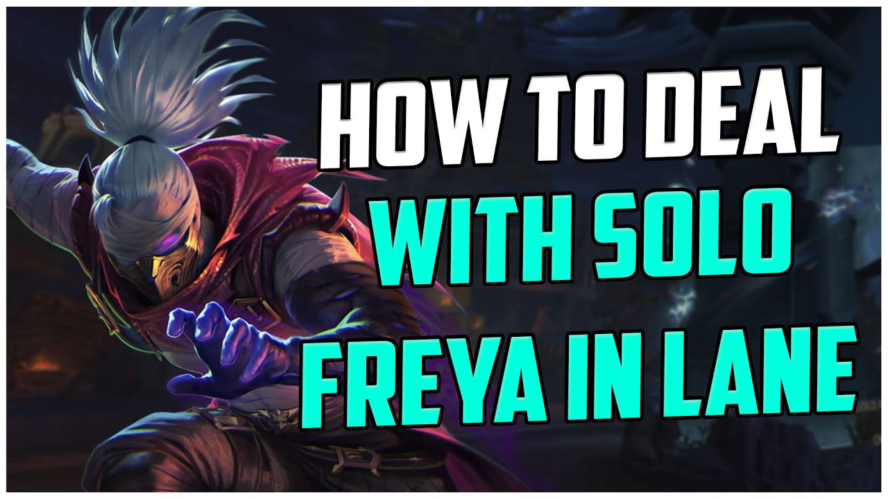 HOW TO DEAL WITH SOLO FREYA IN LANE - HACHIMAN RANKED SMITE S10 - YouTube