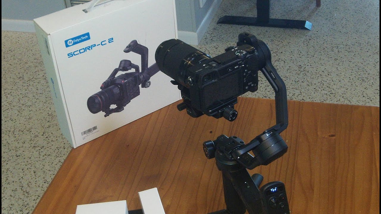 Unboxing and Setup: Feiyu Tech SCORP C2 camera stabilizing gimbal - YouTube