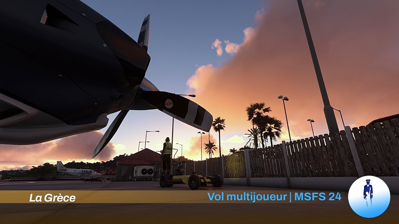 La grèce | Avion surprise | Vol multijoueur | FS2024 - YouTube