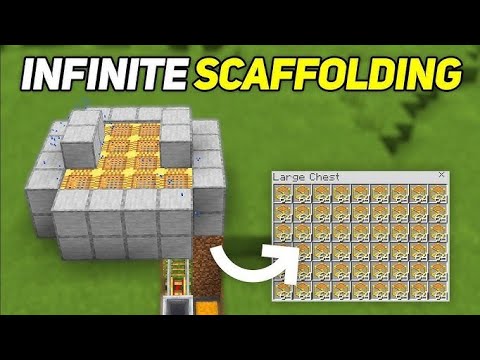 EASY Scaffolding Farm for Minecraft 1.21! (Java, Bedrock, Xbox, MCPE)# ...